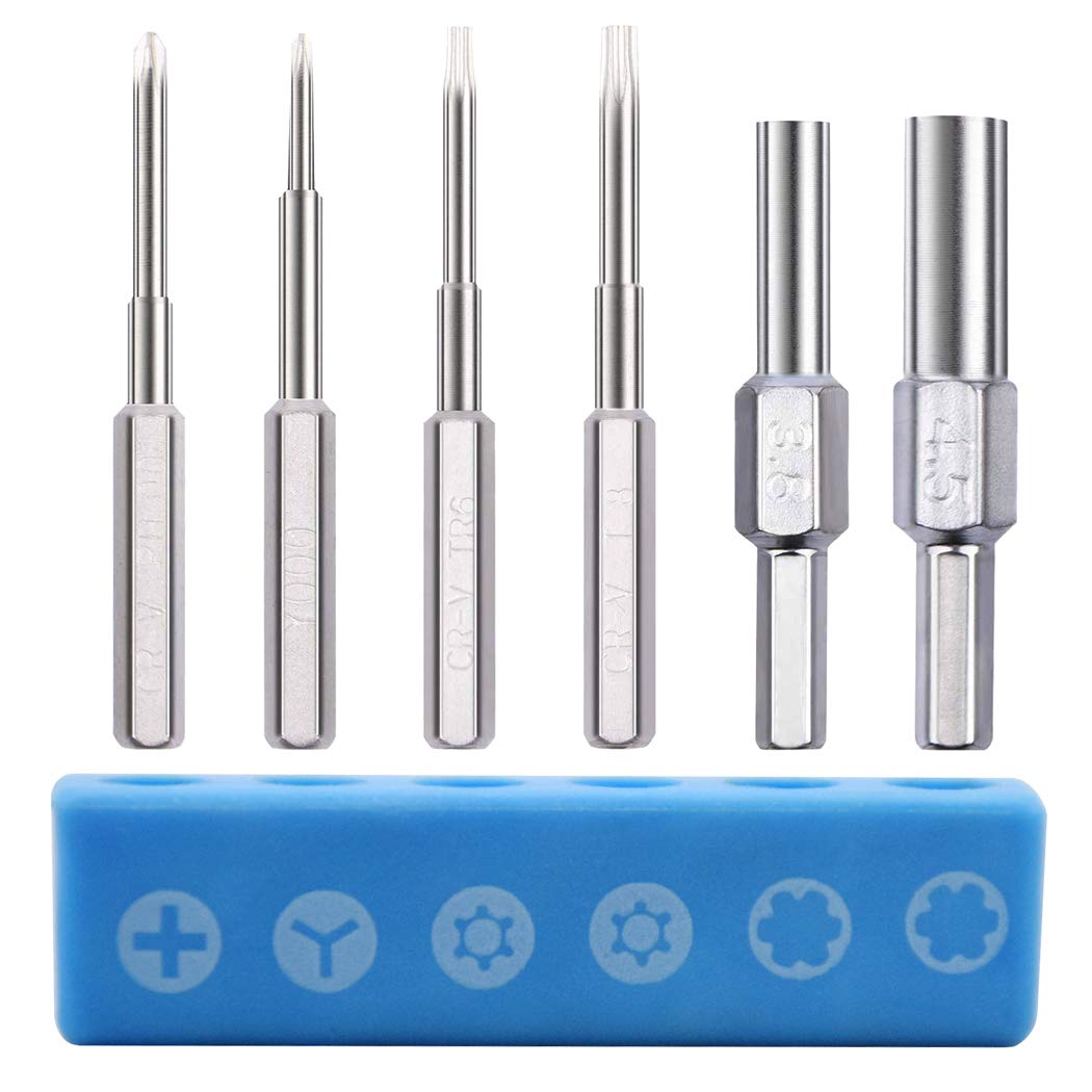 TOMSIN T8/T6 Screwdriver Set for Xbox One Controller/for Nintendo Switch Joy-con/PS4/DS/DS Lite/Wii/GBA Controller, Triwing & Phillips Screwdrivers Pry Opening Repair Tool Kit