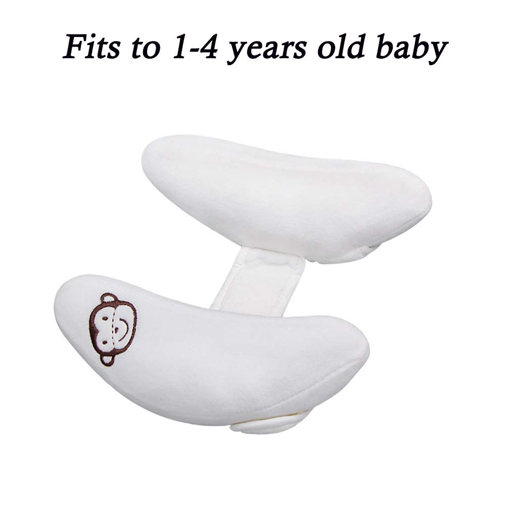 U-Shape Stroller Head Neck Support for Newborn Baby Infant Toddler Adjustable Neck Relief Pillow Cushion Lovely Banana Shape Design