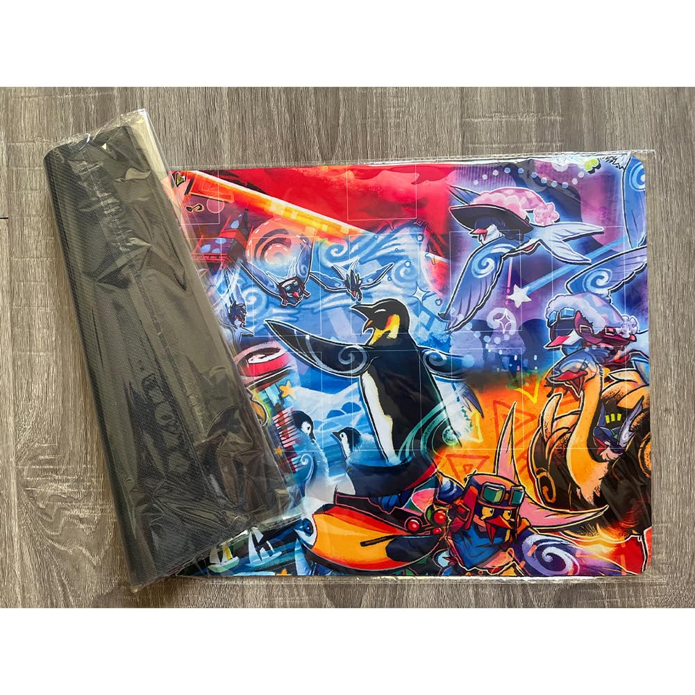YMILOHOGI Playmat Floowandereeze TCG CCG OCG Trading Card Game Mat with Zones + Free Bag (D146)