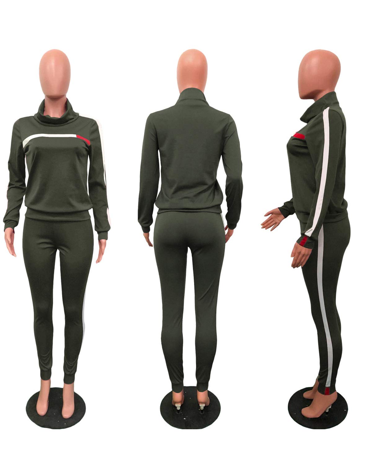 TOP-VIGOR Women's 2 PCS Plus Size Tracksuit Sets Sweatsuits Outfits Hoodie Sweatshirt and Jogging Sweatpants Suit