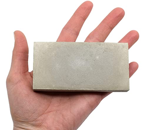 Teak Tuning Concrete Fingerboard Slab, Gray - 4" Long, 2" Wide, 0.7" Tall - 1:12 Scale