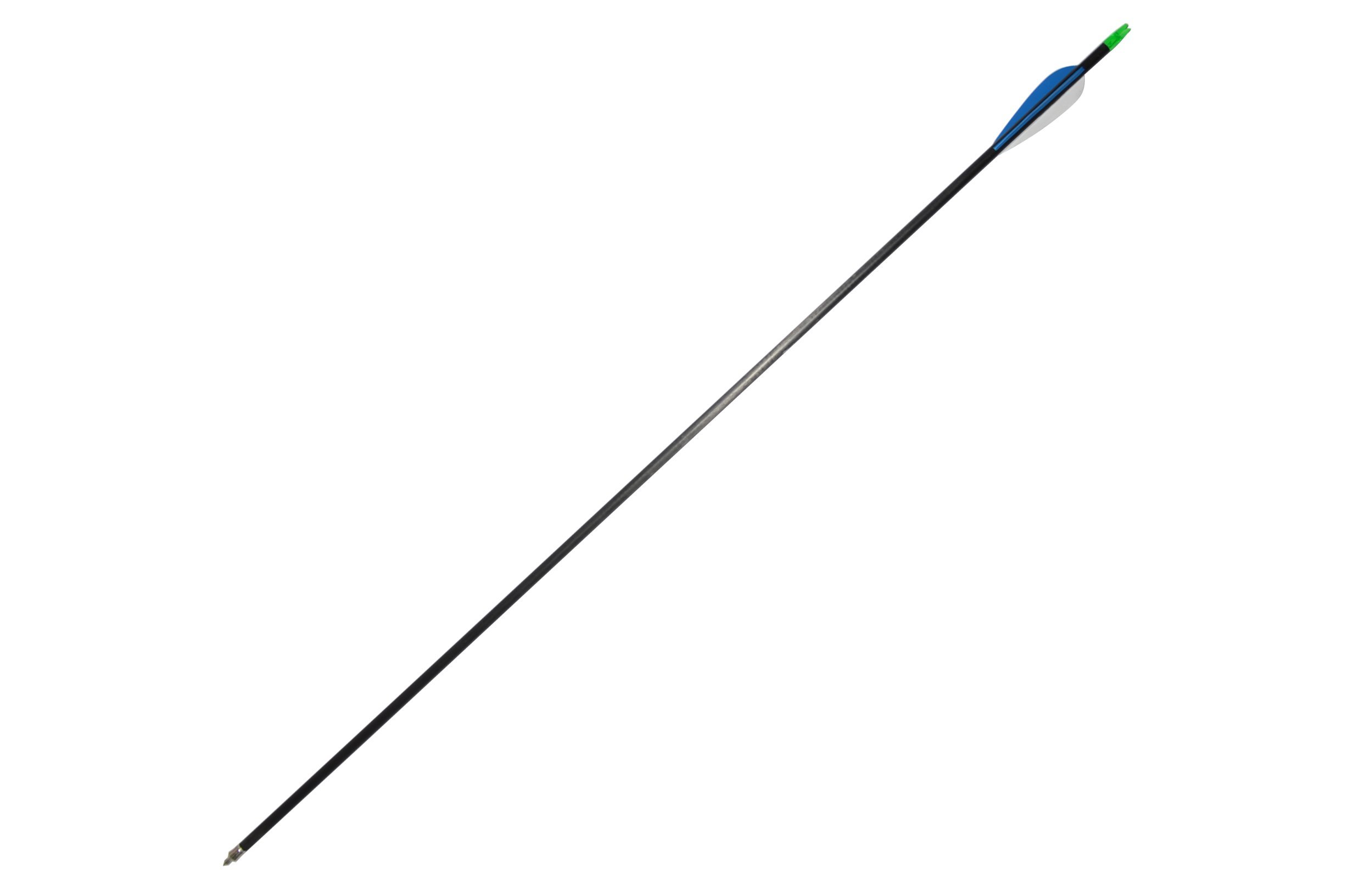 TOPARCHERY 6pcs 32 inch Carbon Arrows for Compound Bow and Recurve Bow, 400 Spine Arrows with Screwed Field Points