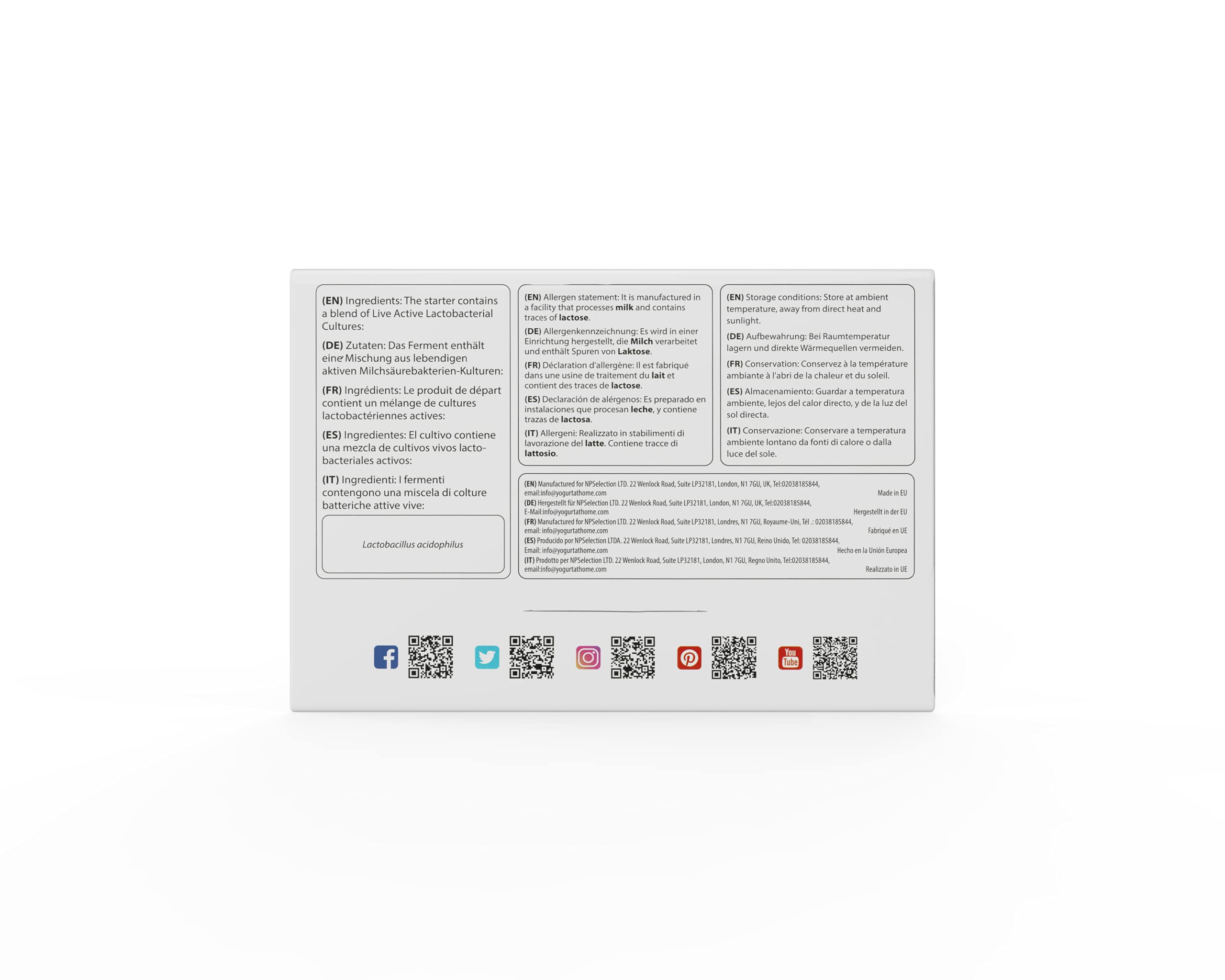Yogurt Starter Cultures - Pack of 3 Freeze-dried Culture Sachets for Pure Acidophilus Yogurt (3)
