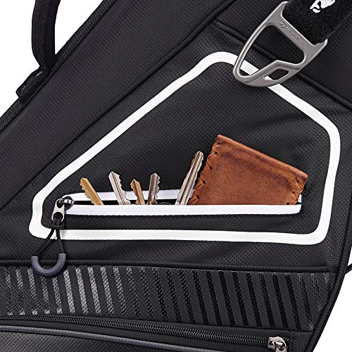 TaylorMade Stand 8.0 Bag, Black/White/Charcoal