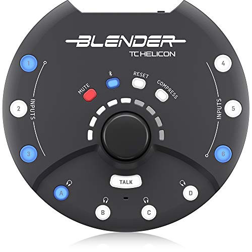 TC Helicon BLENDER Portable 12 x 8 Stereo Mixer with 12 x 2 USB Audio Interface and Remote Control