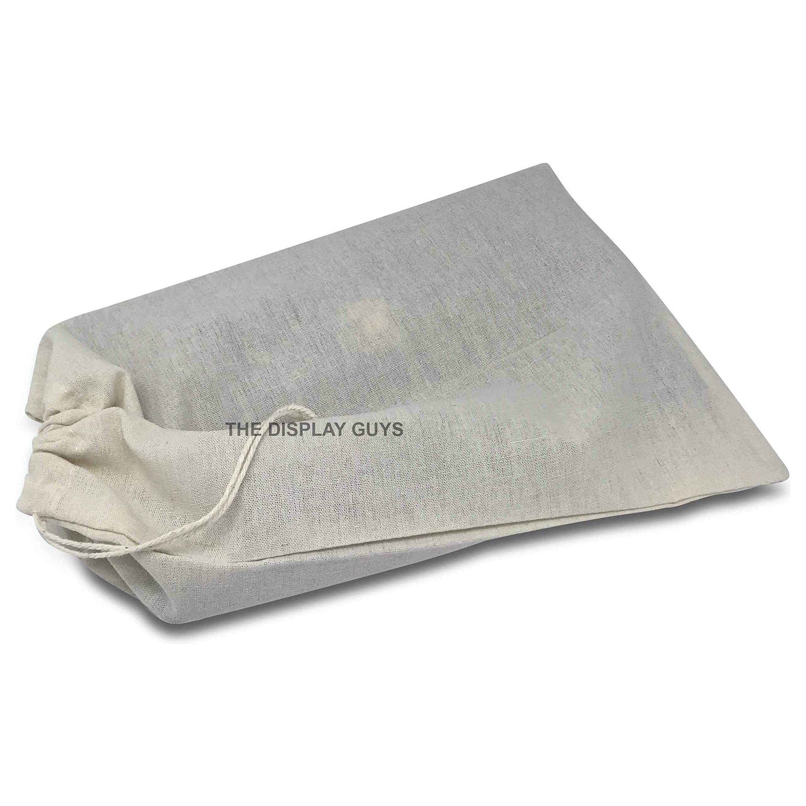 The Display Guys 48-Pack Reusable 5x7 Cotton Canvas Muslin Bags w. Drawstring - Multi-Purpose - Gifts, Party Favors, Spices