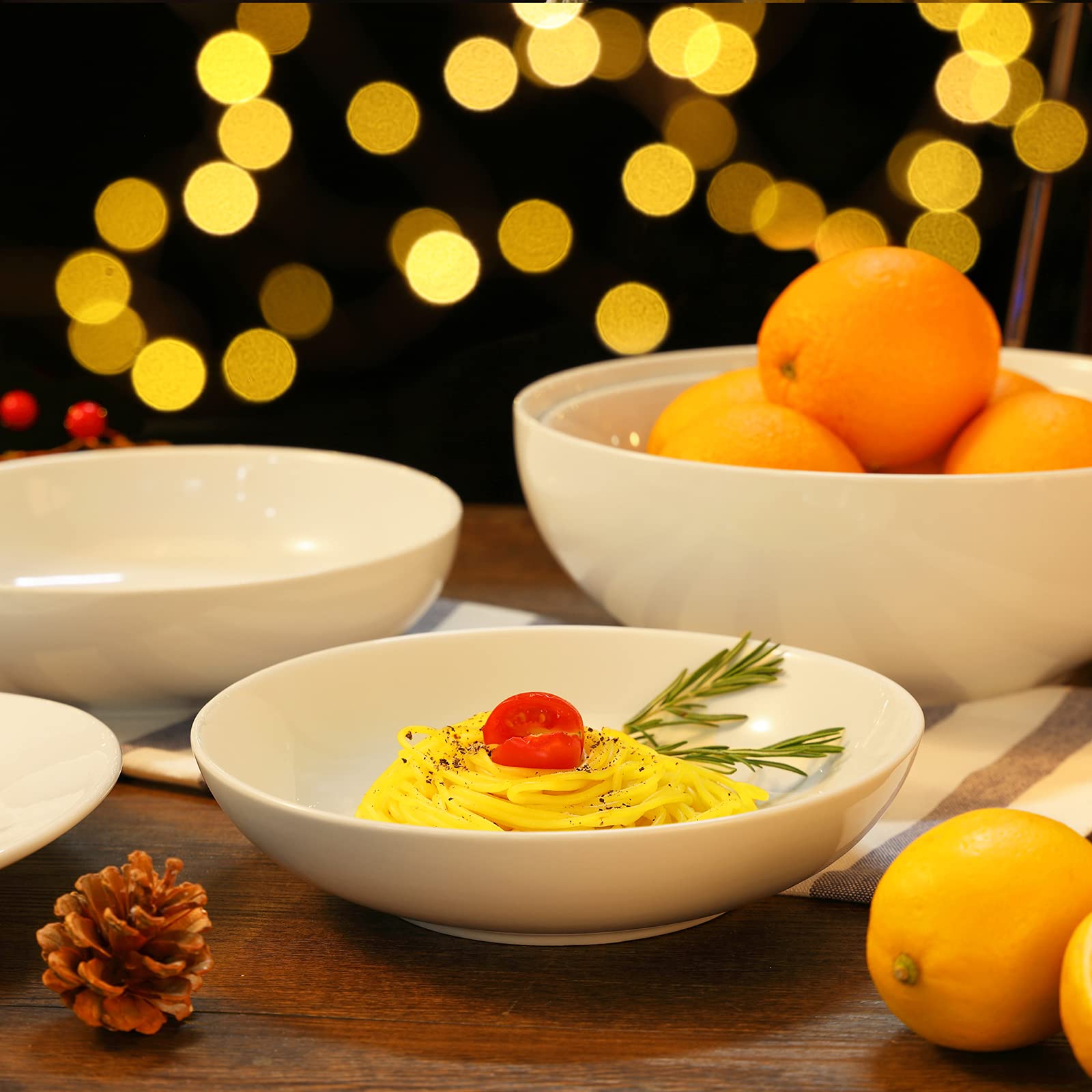 Yedio 90 oz Pasta Bowls 10 oz Porcelain Bowls