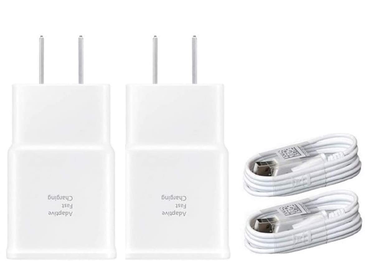 Wall Charger Adaptive Fast Charger Kit for Samsung Galaxy S7/S7 E/S6/S6 E/Note5/4 /S4/S3, USB 2.0 True Digital Fast Charge Kit (Wall Charge + Micro USB Cable) White