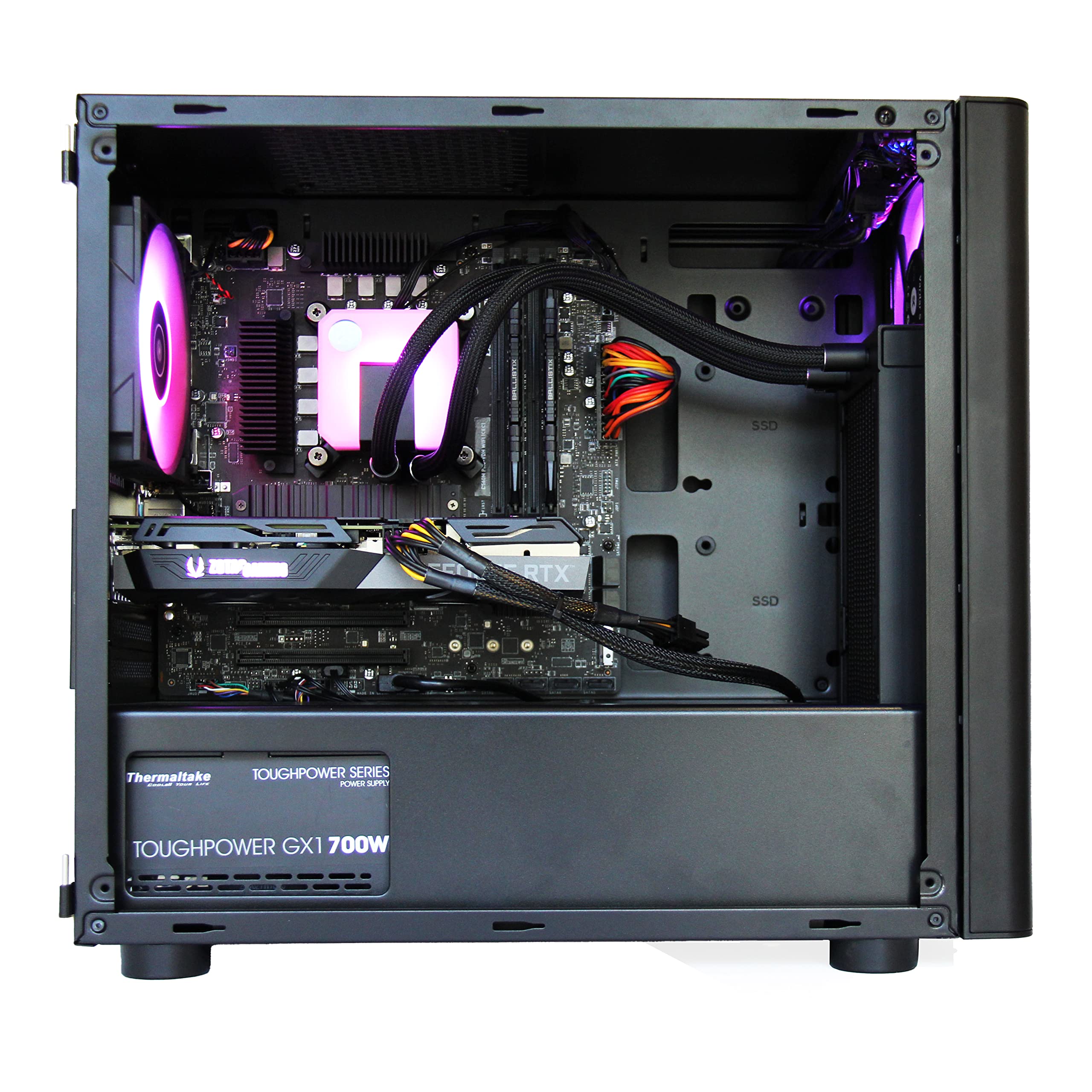 ZOTAC Gaming MEK Hero G1 I1736KFT Liquid Cooling Gaming PC Desktop Intel 11th Gen Core i7 11700KF, GeForce RTX 3060 Ti 8GB, 16GB 3200 MHz DDR4, 1TB M.2 NVMe SSD, RGB β- GH3060TI170KF01BL-U-W2B