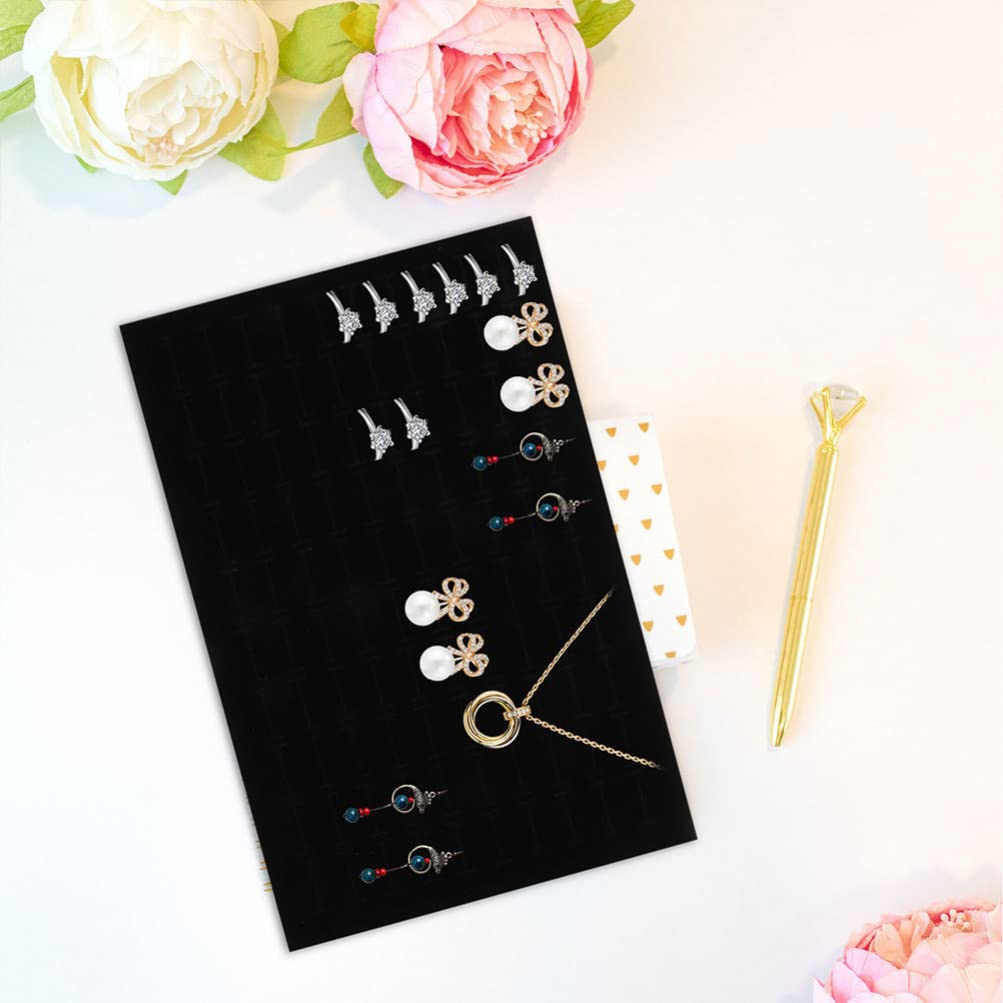 Zerodeko Jewelry Holder Earring Sponge Display Pad 5 Pcs Ring Insert Display Trays Foam Ring Holder Organizer Jewelry Box Inserts for Selling Jewelry Black Jewelry Insert Tray Jewelry Organizer