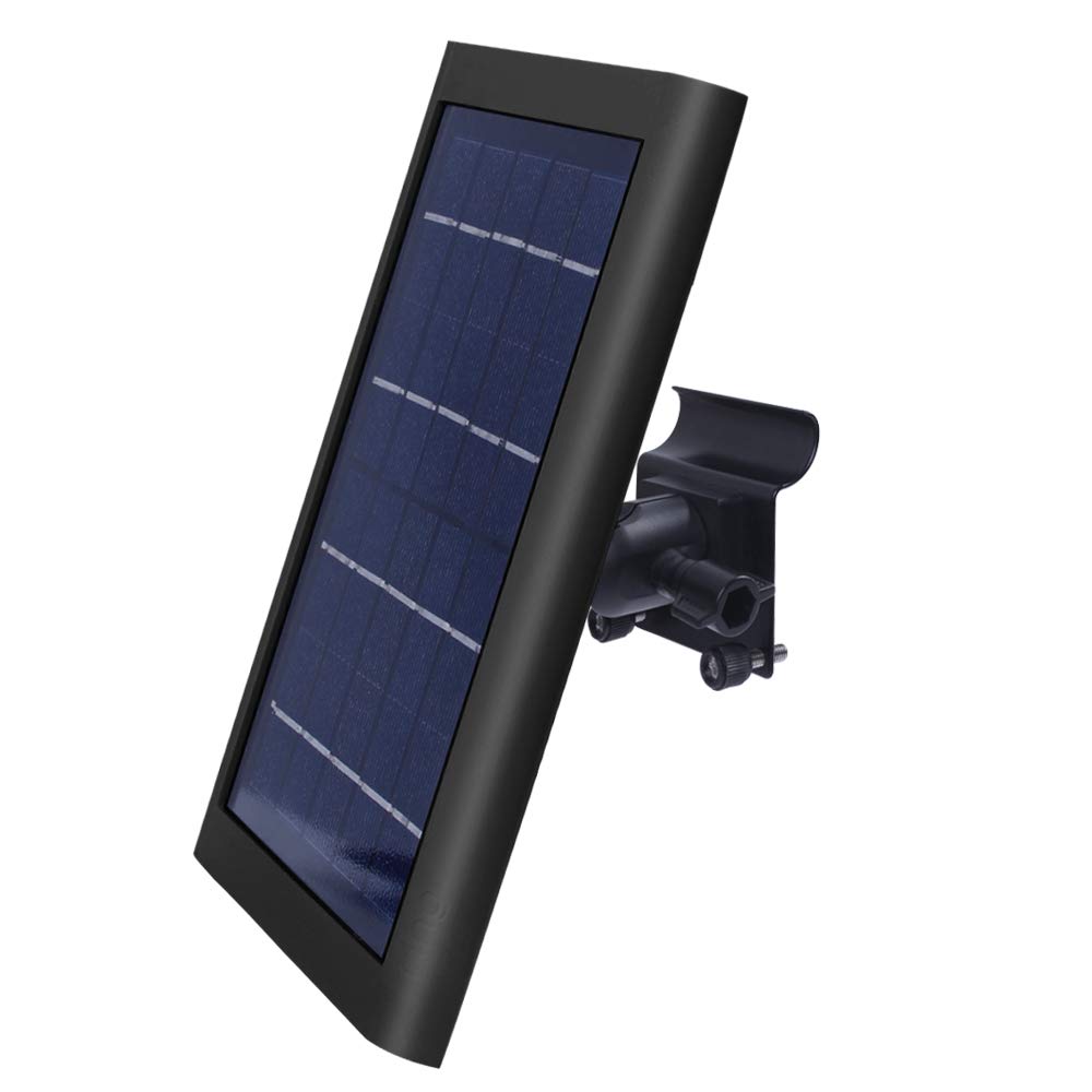 Vinyl Siding Clips for Ring Solar Panle - by TIUIHU - Compatible with Any Other Solar Panel with 1/4 Screw - Durable and Simple Install (Black)
