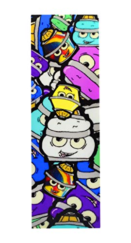 Teak Tuning Fingerboard Deck Graphic, Bubble Bushing Collage" - Adhesive Graphics to Customize Your 32mm - 110mm Long, 35mm Wide, 0.2mm Thick - Waterproof Vinyl