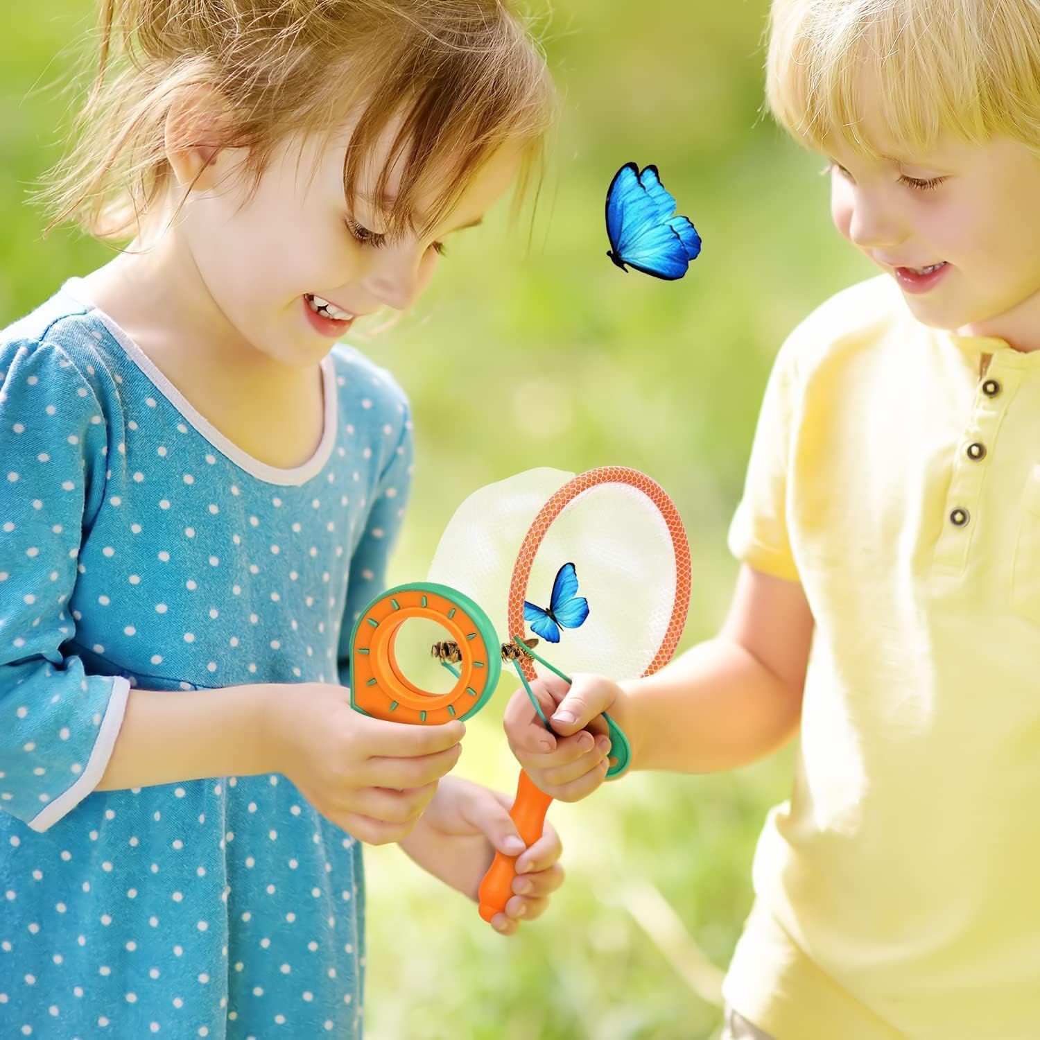 TOY Life Bug Catcher Kit for Kids Bug Catching Kit with Butterfly Net,Bug Net,Critter Keeper,Butterfly Kit,Magnifying Glass,Insect Catcher, Bug Toys Kids Explorer Kit Outdoor Toys for Kid 3 4 5 6 7 8