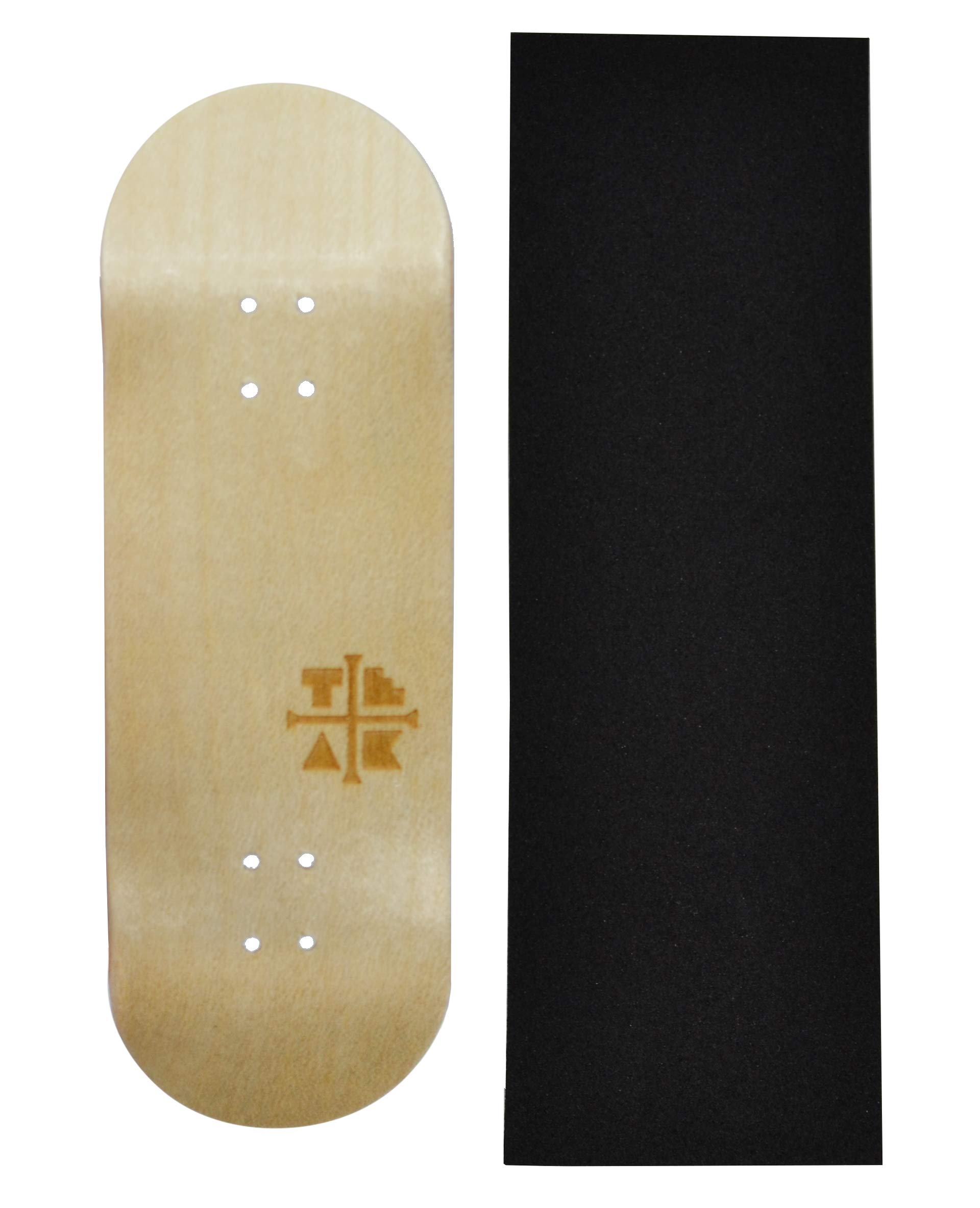 Teak Tuning Prolific Wooden Fingerboard Deck, The Classic - 32mm x 97mm - Handmade, Pro Shape & Size - Five Plies Wood Veneer - Includes Prolific Foam Tape