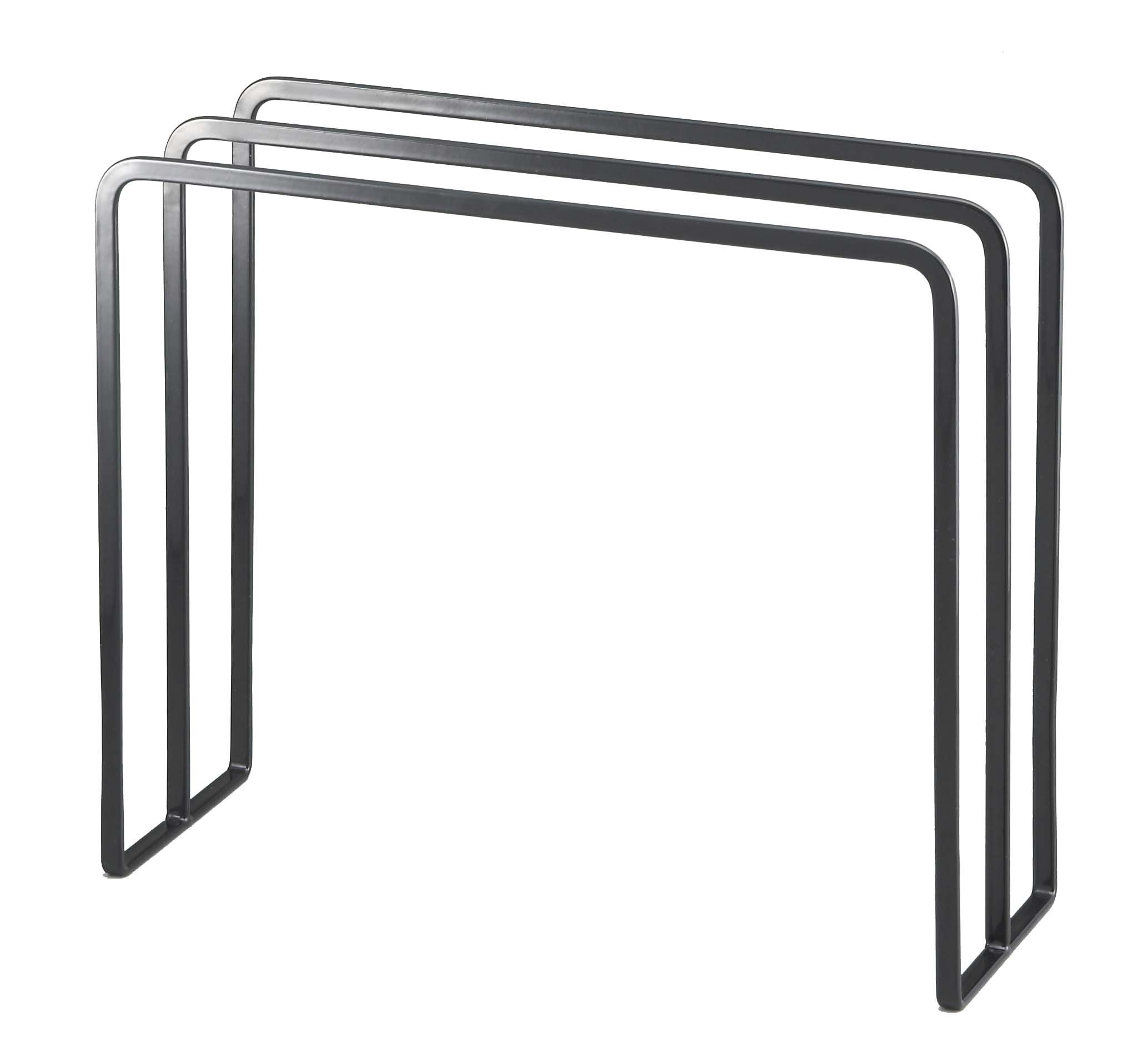 YAMAZAKI Dish Home Dishcloth Hanger | Steel | Towel Holder, One Size, Black