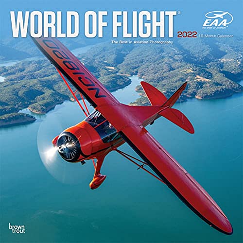 World of Flight EAA Airplanes 2022 12 x 12 Inch Monthly Square Wall Calendar, Aircraft Pilot Flying