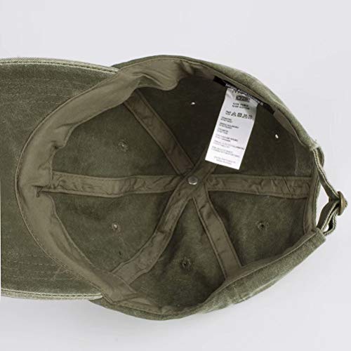 Vimfashi Soft Cotton Breathable Baseball Cap Classic Vintage Washed Retro Dad Hat for Men Women Army Green