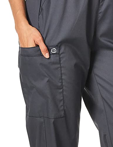 WonderWink Women's Pull-On Cargo Pant, Pewter, XX-Small