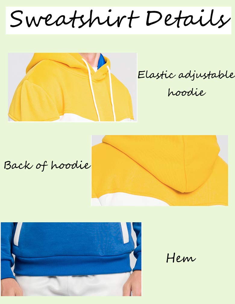 Tebreux Men's/Women's Jogging Tracksuit 2 Piece Athletic Outfit Hoodie Sports Sweatsuit Pullover Suit Sets Green L