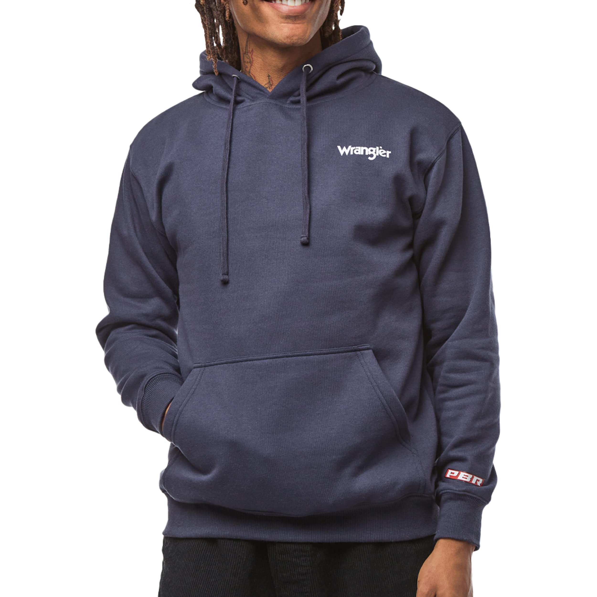 Wrangler Hoodies for Men – Fleece Mens Hoodies Pullover, (Sizes M-6X) Men Hoodie Black
