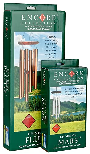 Woodstock Chimes Encore Collection, Chimes of Pluto, 27'' Black Wind Chimes for Outdoor, Patio, Home or Garden Décor (DCK27)