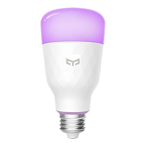 Yeelight Smart LED Light Bulb,16 Million Colors E26 10W 110V RGB Dimmable 800lm Wi-Fi Bulbs, Compatible with Alexa, Google Assistant (Multi-Colored)