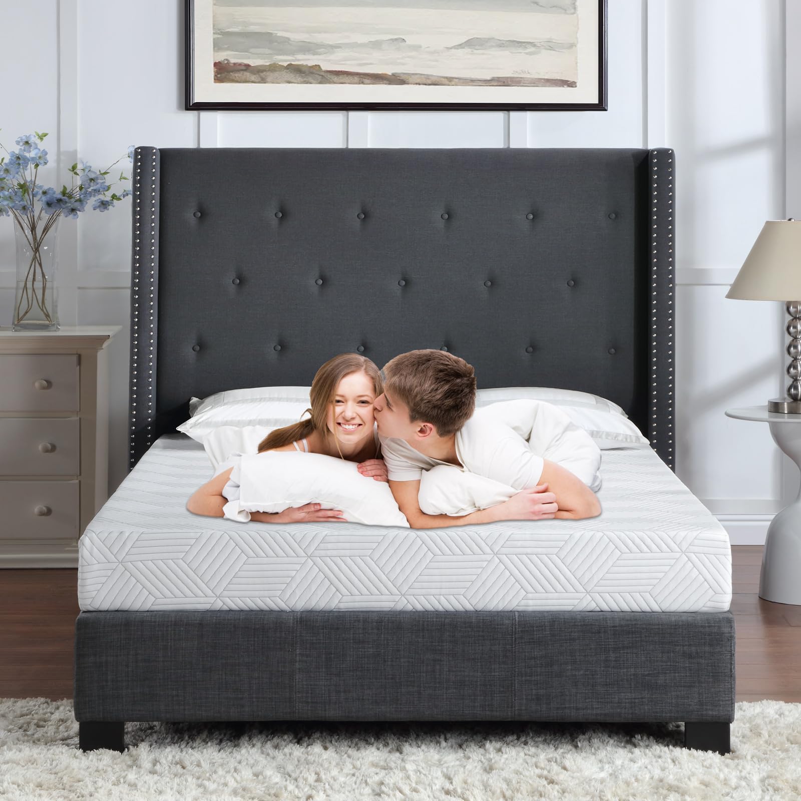 Turnkey Full Size Mattress 5 inch Gel Memory Foam Bed Mattress in a Box with Breathable Washable Cover 75" X 53" X 5"