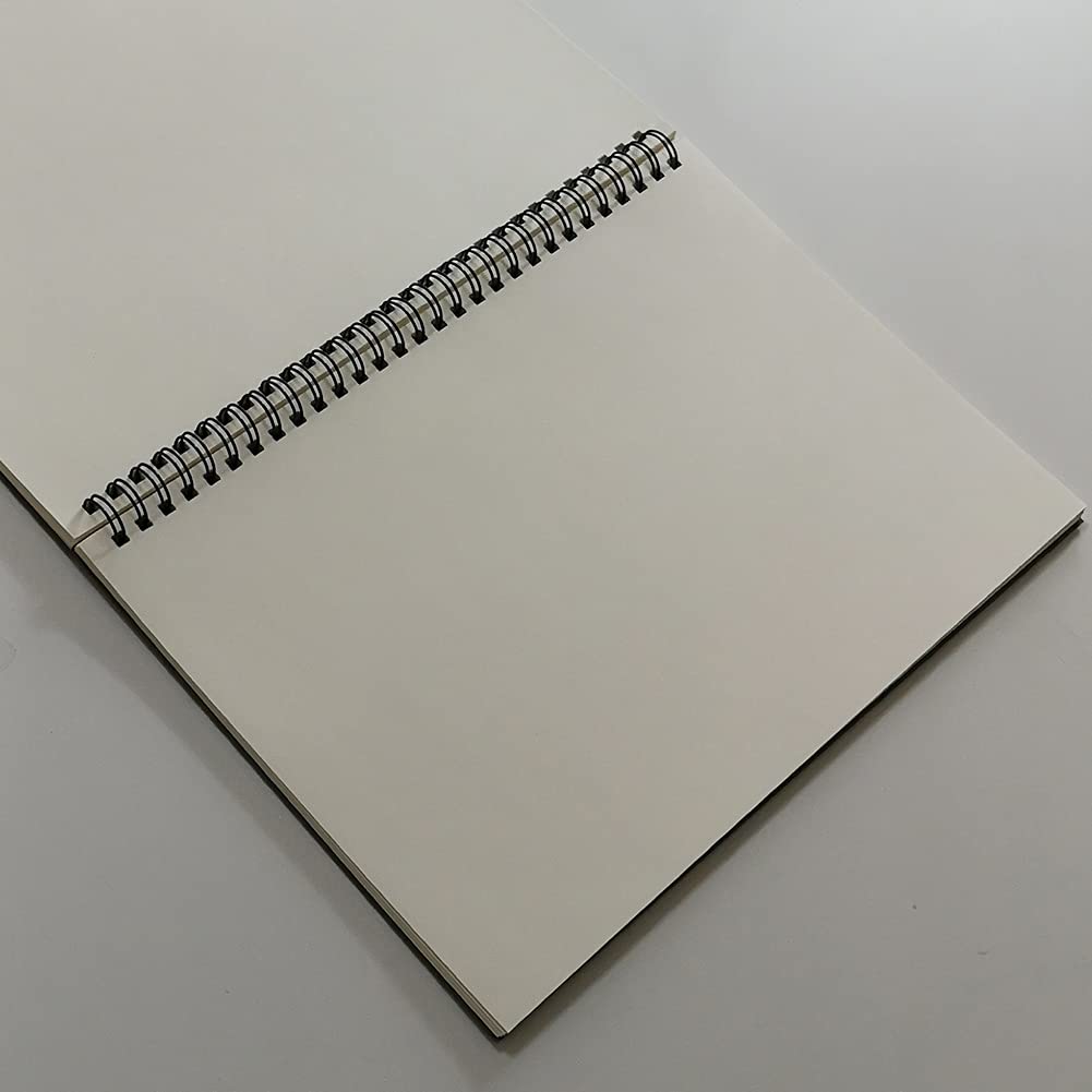 YUREE B5 Spiral Notebook/Spiral Journal Unruled, 100gsm Thick Blank Paper & Hard Kraft Cover, 65 Sheets (130 Pages), 3-Pack, 10.5" x 7.2", Gray