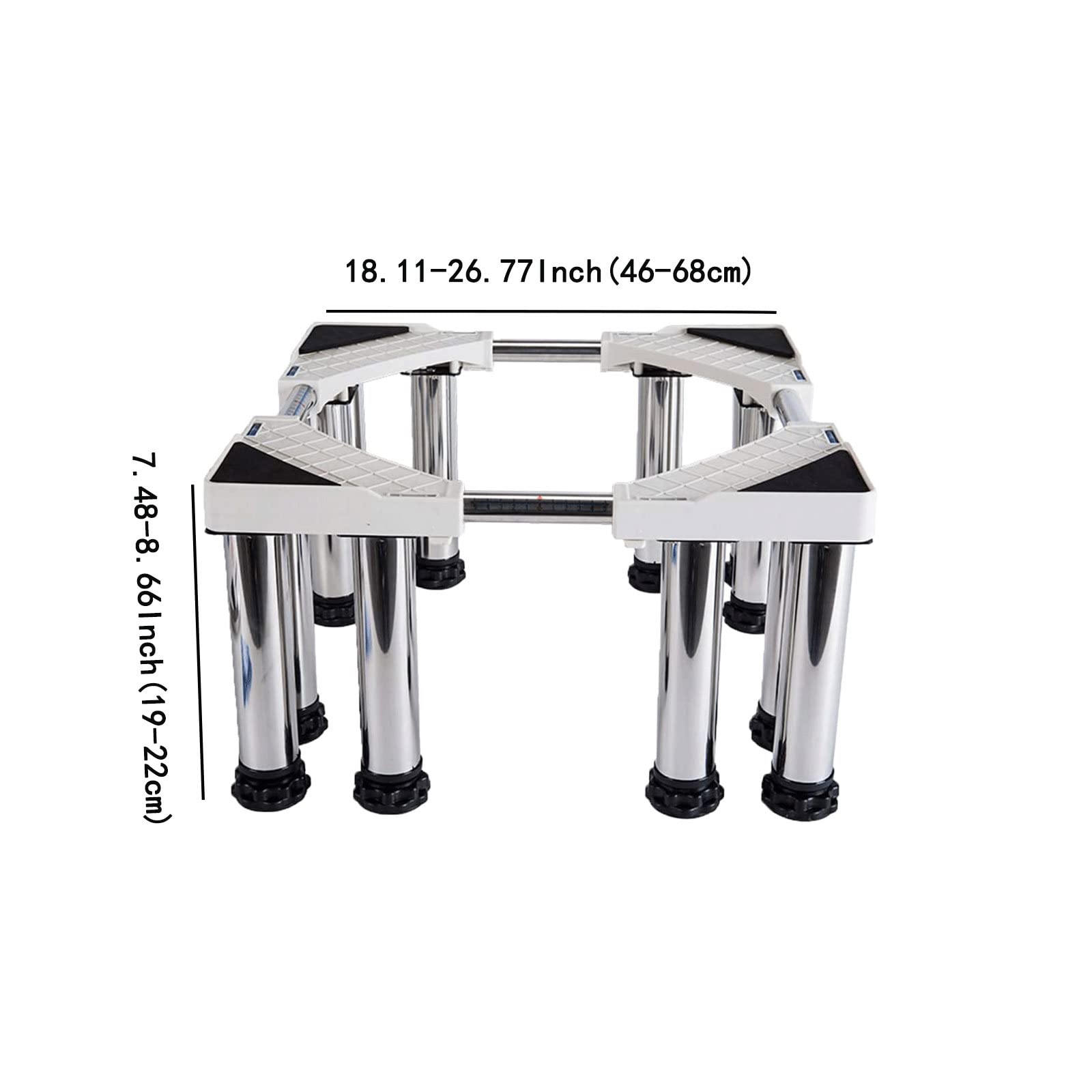 Washer Stand, 12 Legs High 20 Cm,Adjustable,Easy to Install Washer Dryer Stand, for Refrigerators,Dryer,Dishwashers (3-5 Days Delivery)