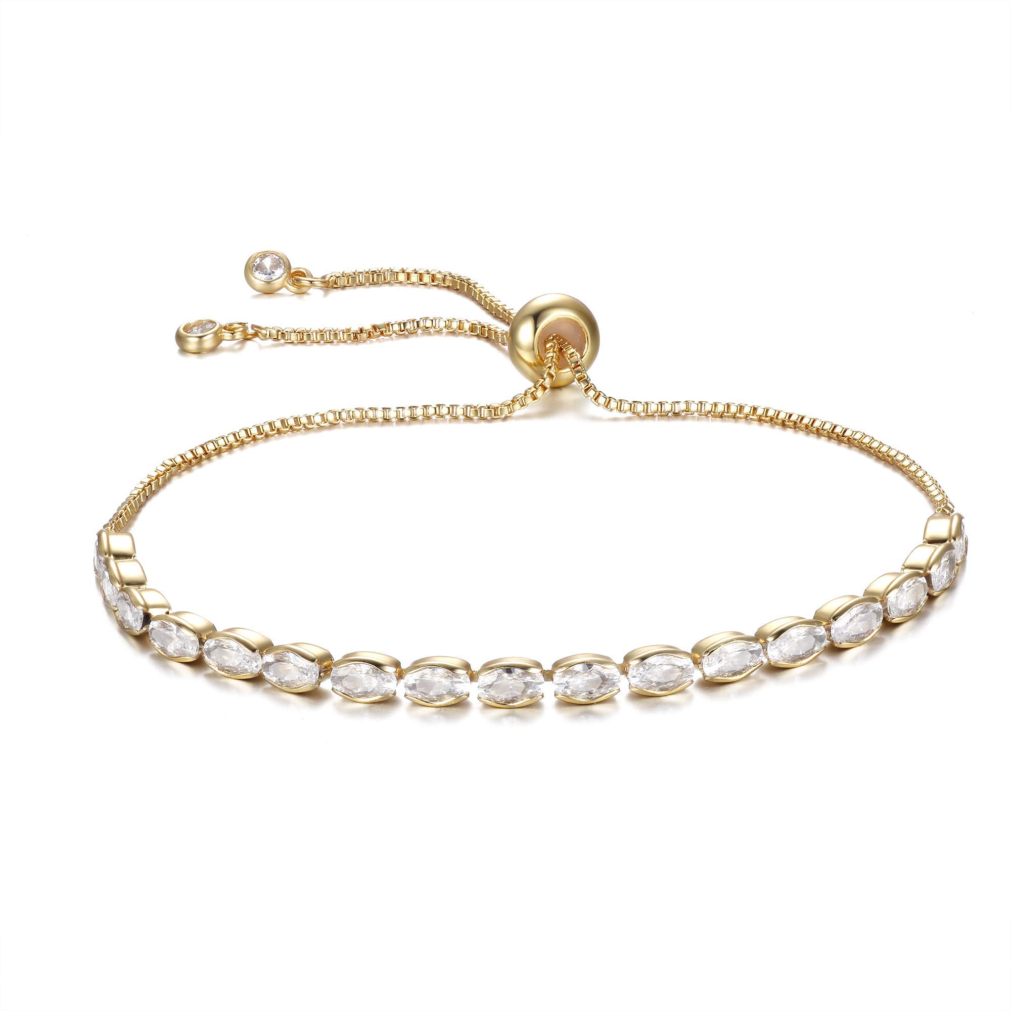 VIVISWAN Cubic Zirconia Tennis Bracelet