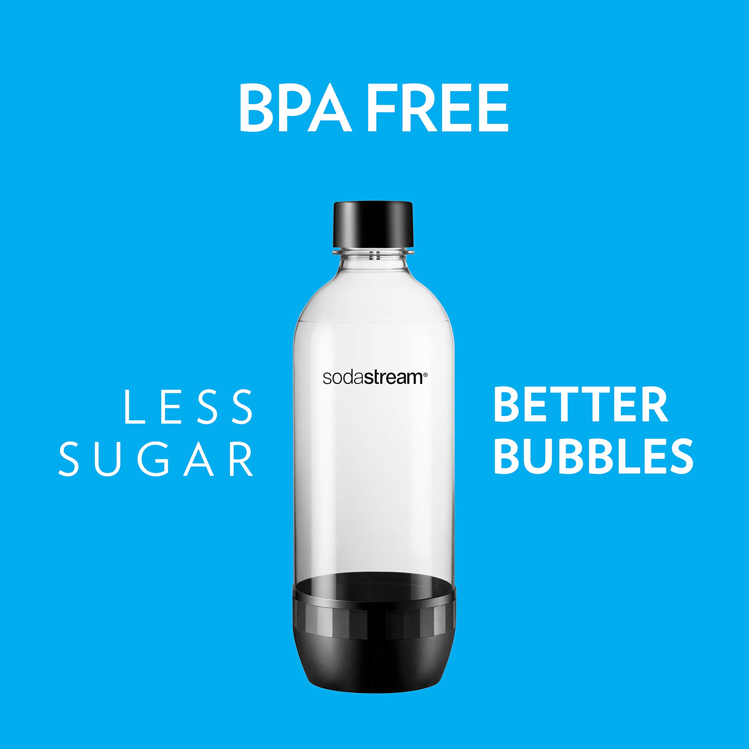 SodaStream Bottle, 1L Single, Black