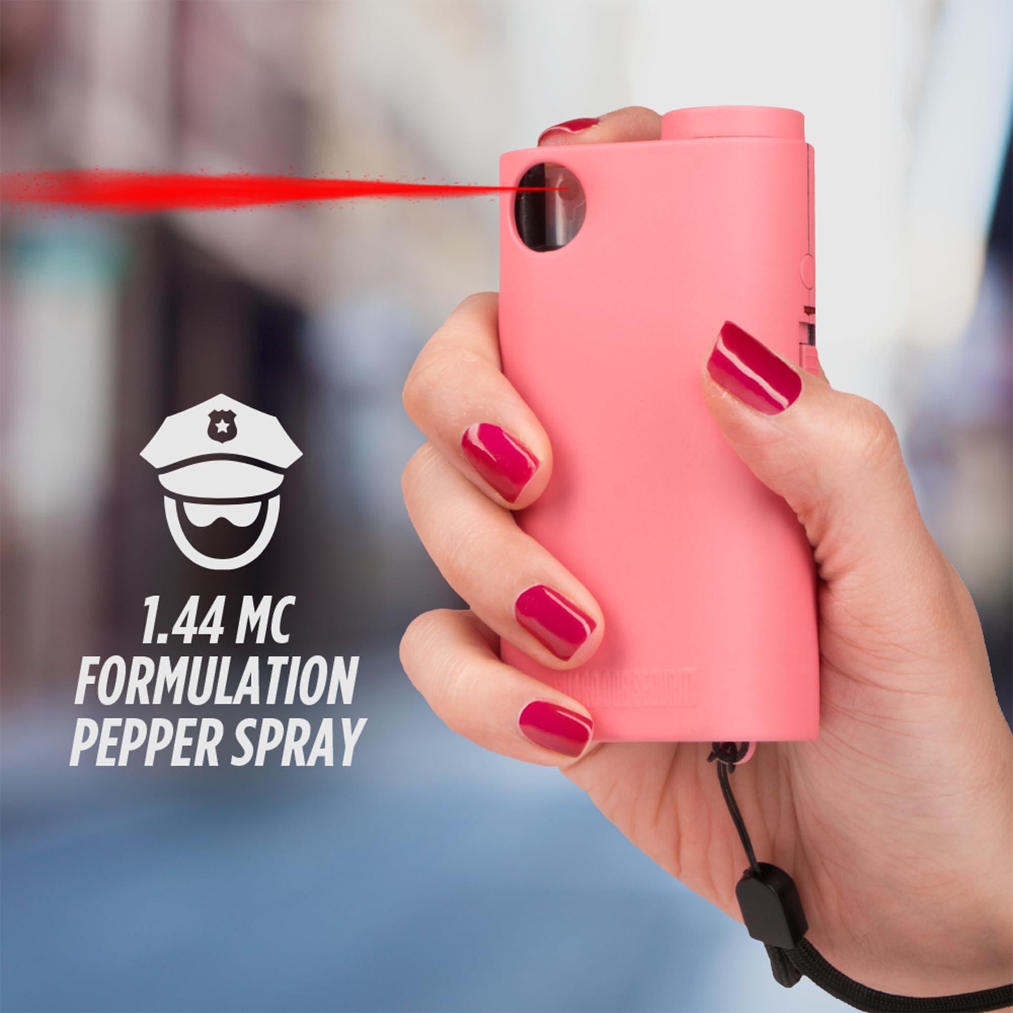 World's Only All-In-One Stun Gun - Pepper Spray - Flashlight, Guard Dog Security Olympian, Pink