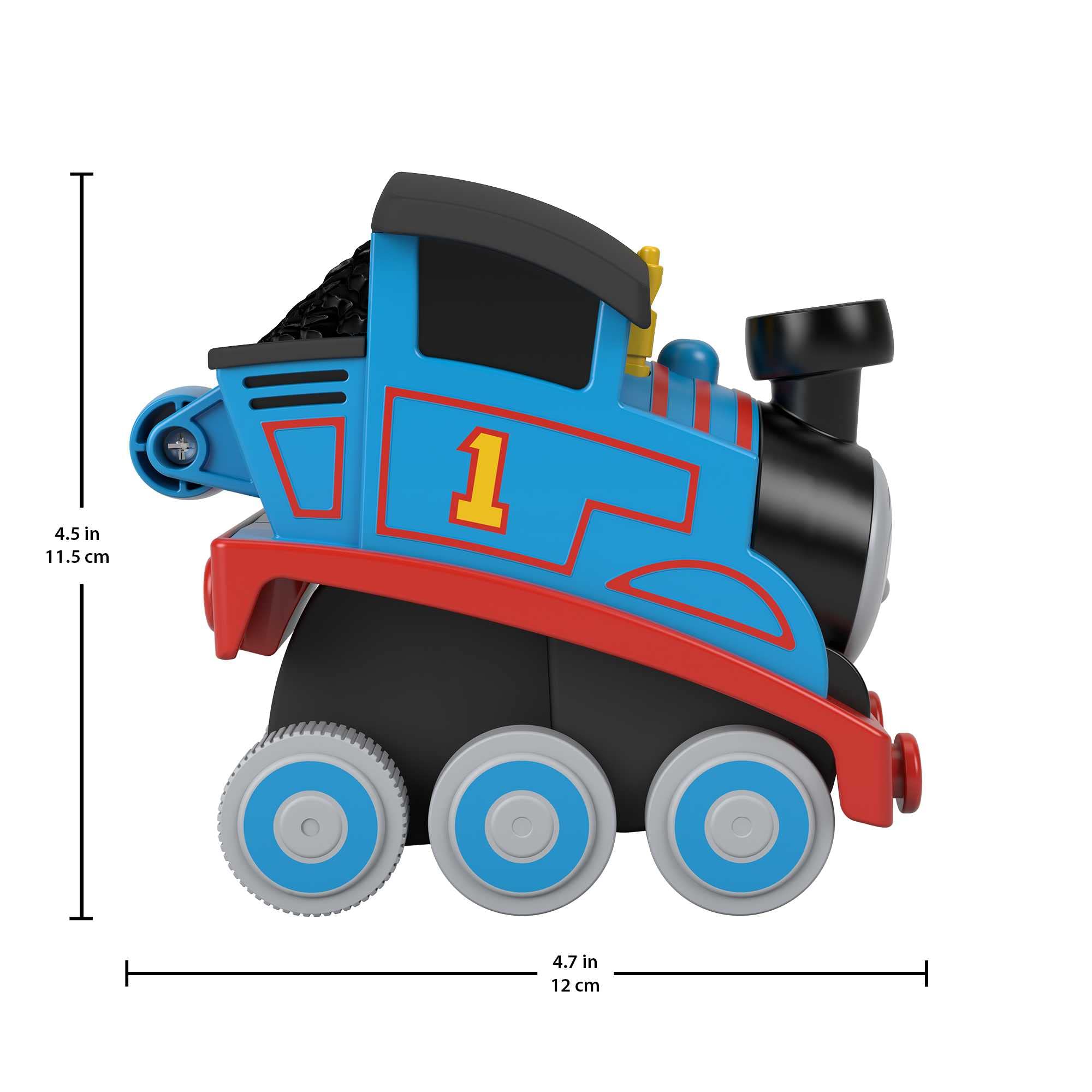 Thomas & Friends Racing Toy Train, Press 'n Go Stunt Thomas Engine for Toddler & Preschool Pretend Play Ages 2+ Years