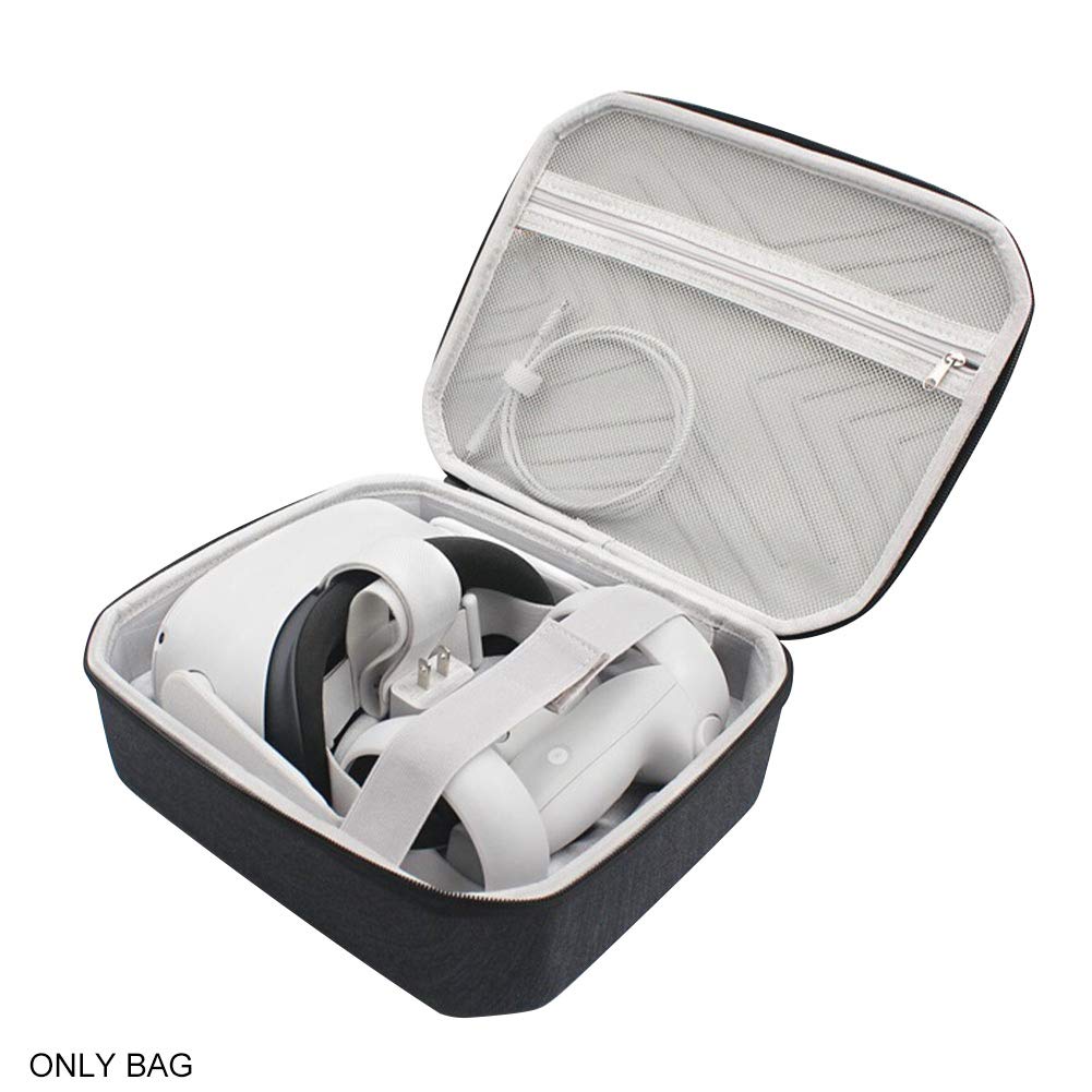 VR Gaming Headset Storage Case, Carrying Travel Case Portable Hard Storage Bag for Oculus Quest 2
