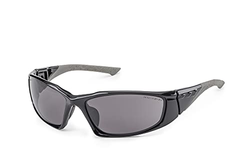 SolidWork Safety Glasses Clear Lens with Side Shields, Anti Fog, Anti Scratch, Anti-Glare, Protective Eyewear for Men & Women (Black Lenses)