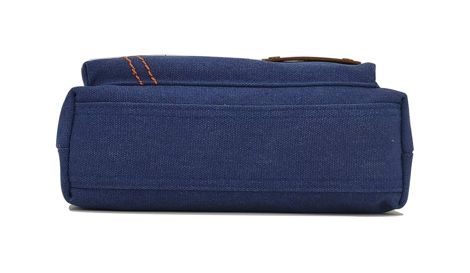 Sechunk Canvas Shoulder Bags Crossbody Bags Messenger Bags Purse for Men Women (Blue,small)