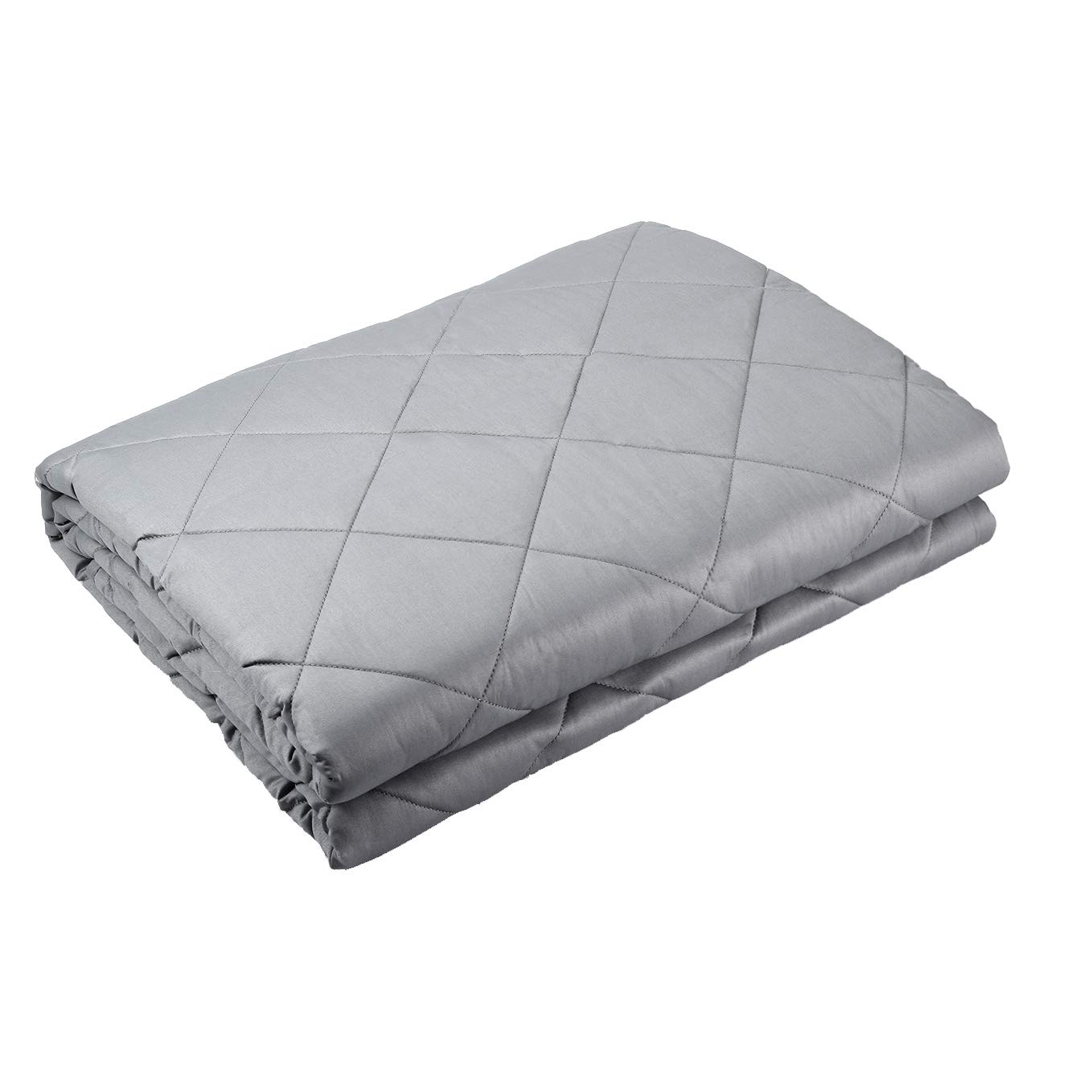 WarmHug Weighted Blanket Kids 7 lbs 40" x 60" Cooling Breathable Heavy Blanket with Premium Glass Beads, Grey