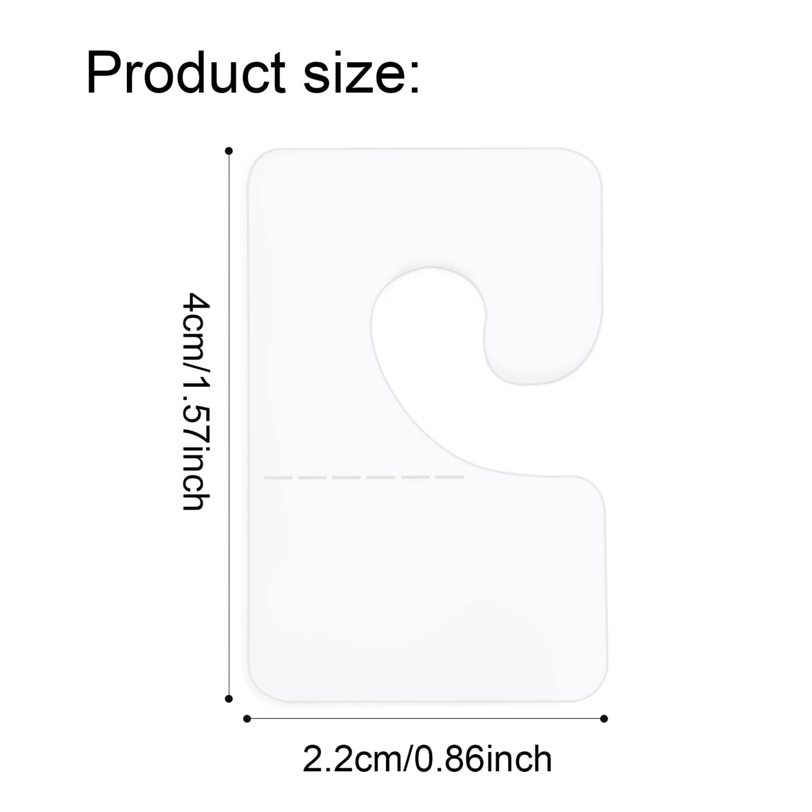 Zsxdc 300 Pieces Clear Self Adhesive Hang Tabs Hooks J-Hook Folding Tab with Hook Plastic Display Handg Tabs for Store Retail Display