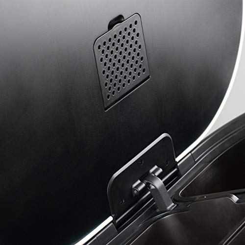 Wesco 171621-77 Multi Collector Trash Bin, Graphite Matte