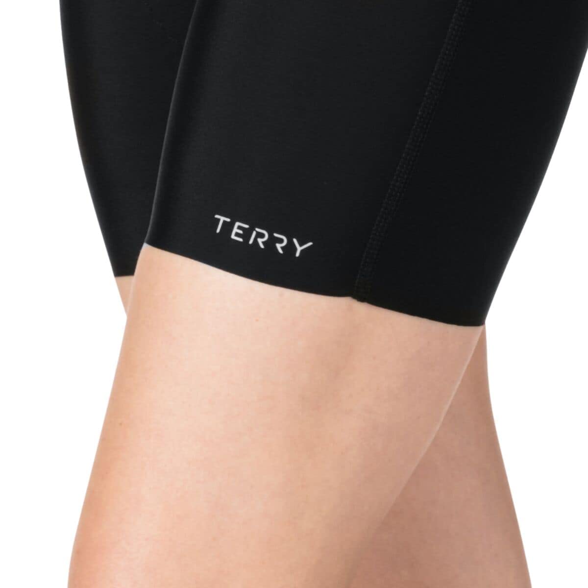 Terry Women's Chill 5 Inch Inseam Padded Compression Cycling Short - Seamless Leg Bands - Black, Medium