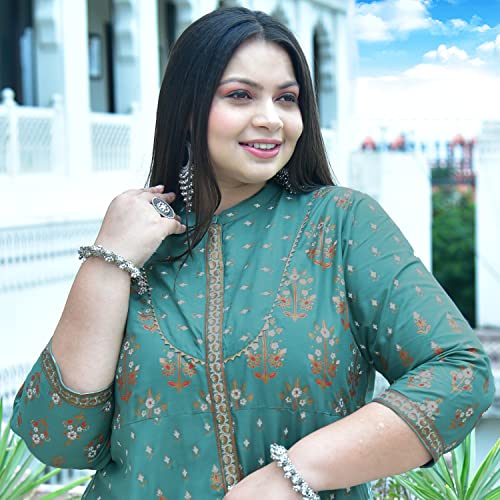 Yash Gallery Rayon Floral Printed Anarkali Kurtis for Women Indian Style