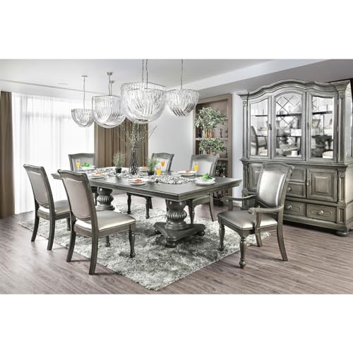 Wycian Small Patio Chairs, Dining Set Boho 2PCS Gray Solid Wood 21" L 26" W 41.5" H for Living Room Bedroom Dining Rooms Garden Bar Height Patio Chairs
