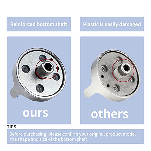 W10594481 5PCS Stainless Steel Cooker Stove Control knob ,Compatible Whirlpool Stove/Range-Replaces WPW10594481, W10594481, with a 0.3-inch"D" axis, 90 Degrees to The Rotating Surface.