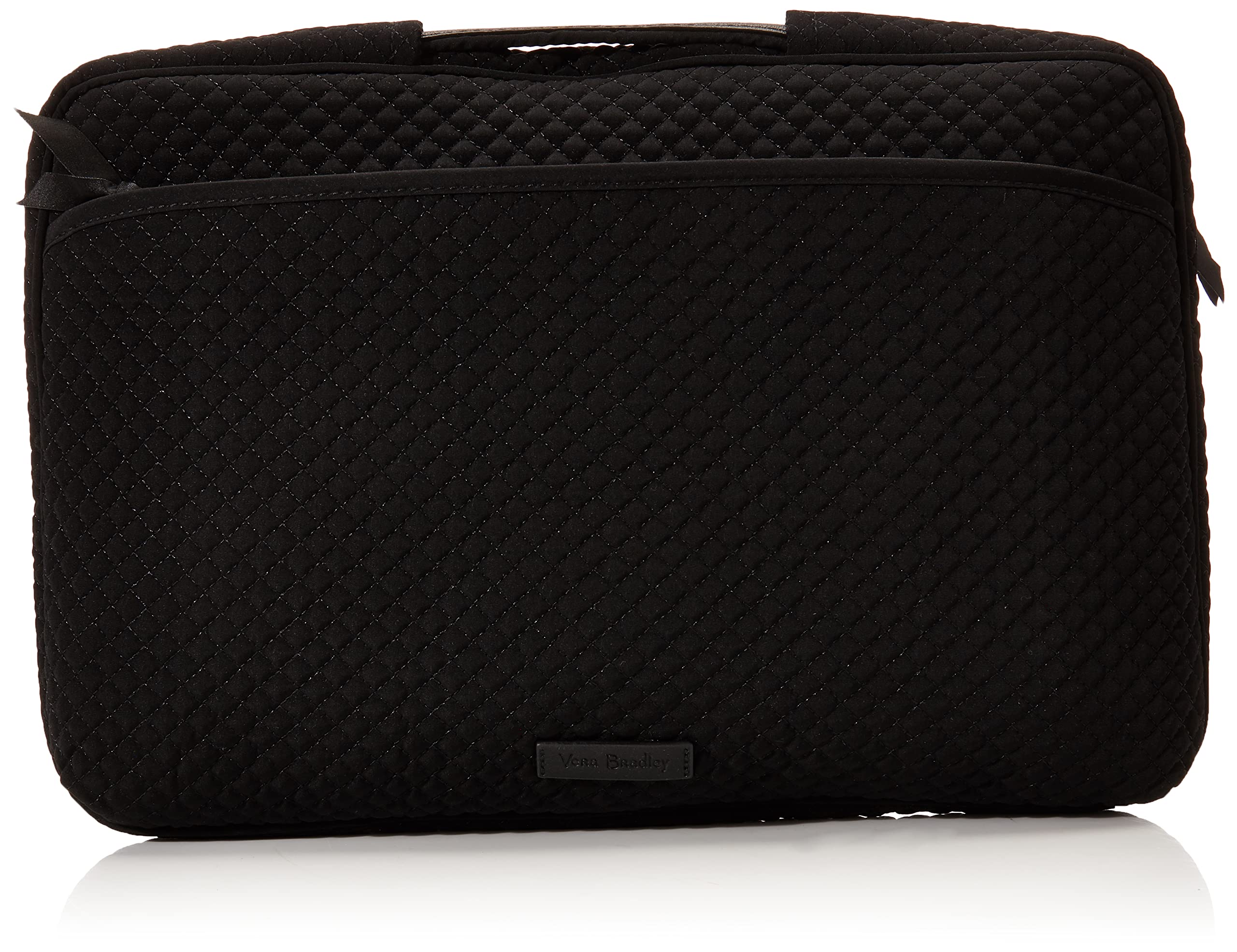 Vera Bradley Women's Microfiber Laptop Organizer, True Black, One Size