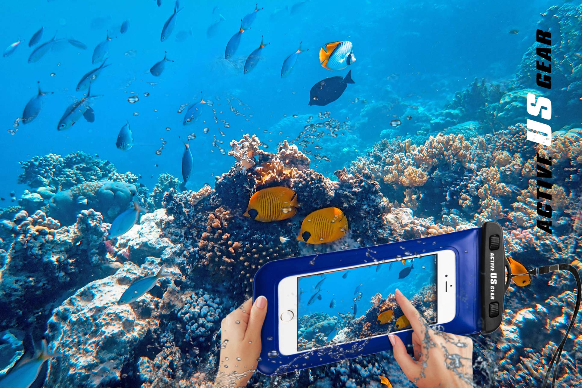 Waterproof Pouch with Waist Strap, Screen Touchable Dry Bag and Floating Phone Case for iPhone 11 Pro Max/XS Max/XR/X Galaxy S10/S9 Note 10/9 Google Pixel Up To 6.5" for Boating Fishing Kayaking Beach
