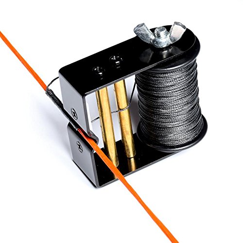 Ww Zat Archery Bowstring Serving Thread Jig Adjustable Tension 30 Meter/Roll 0.018" for Compound Bow and Recurve Bow Black(Pack of 1) (Black)
