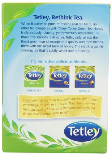 Tetley Green Tea, Honey, 72 Tea Bags
