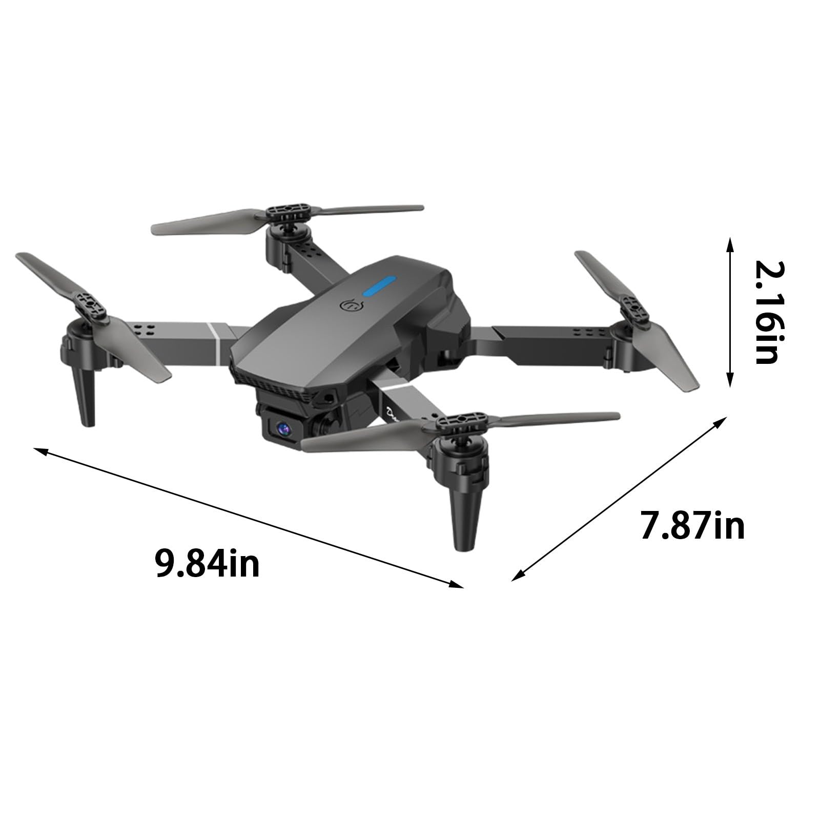Upgraded Drone with HD Camera - Foldable Drone with Carrying Case - Drone with Multiple Accessories - Portable Drone with Much Functions - Advanced Drone for Beginners