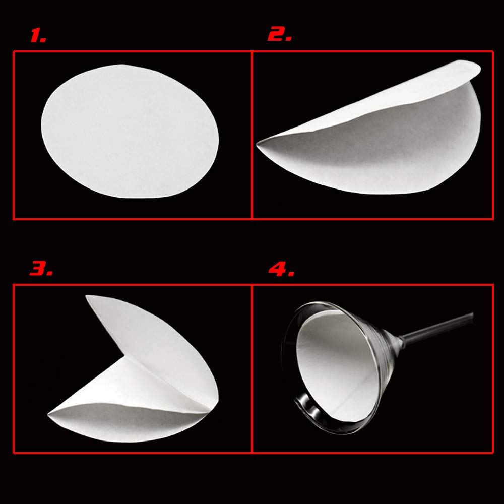 UPlama 200PCS Qualitative Filter Paper Circles,Lab Supply Ashless Quantitative Filter Paper,94mm Diameter Cellulose Filter Paper with 20 Micron Particle Retention Medium Filtration Speed