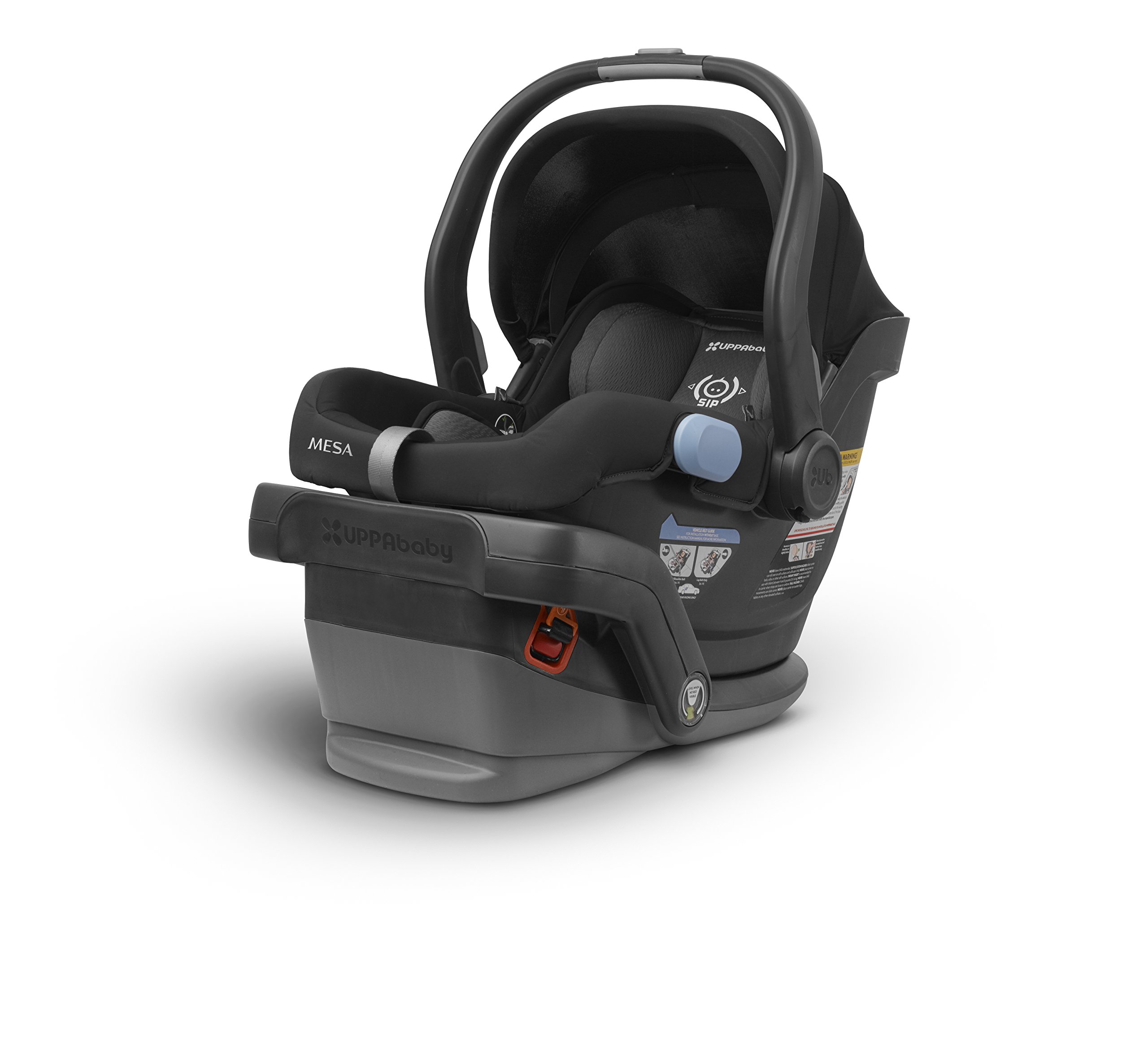 UPPAbaby Cruz V2 Stroller - Finn (Deep Sea/Silver/Chestnut Leather) + Mesa Infant Car Seat - Jake (Black)